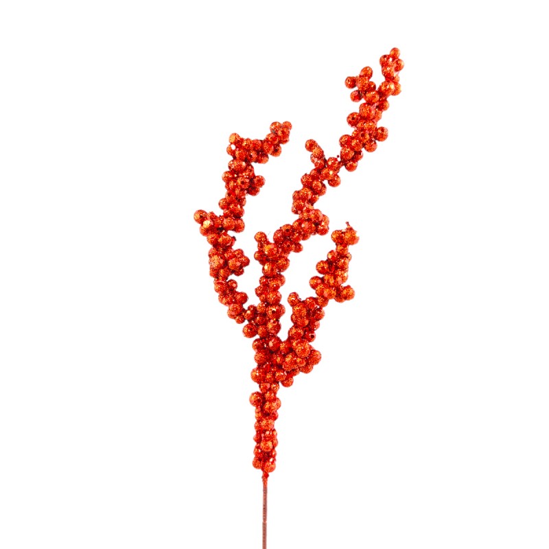 Decoratiuni Craciun - Crenguta bobite mici ilex rosii