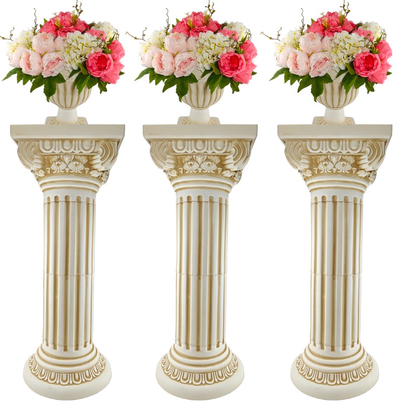 Arcade si Suporturi Florale - Coloana Romană din Plastic Ivory Vintage ...