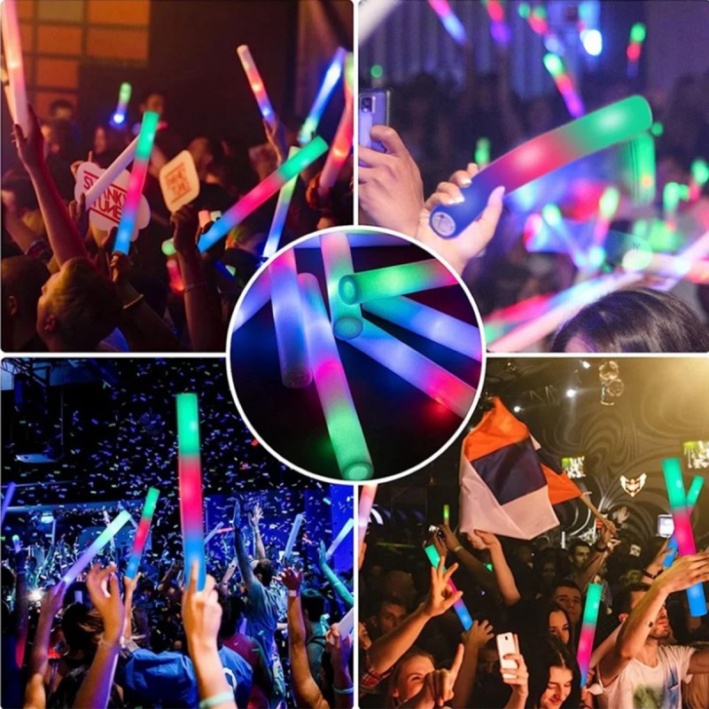 Articole carnaval - Bagheta din spuma cu led,Foam Stick pt petreceri si ...