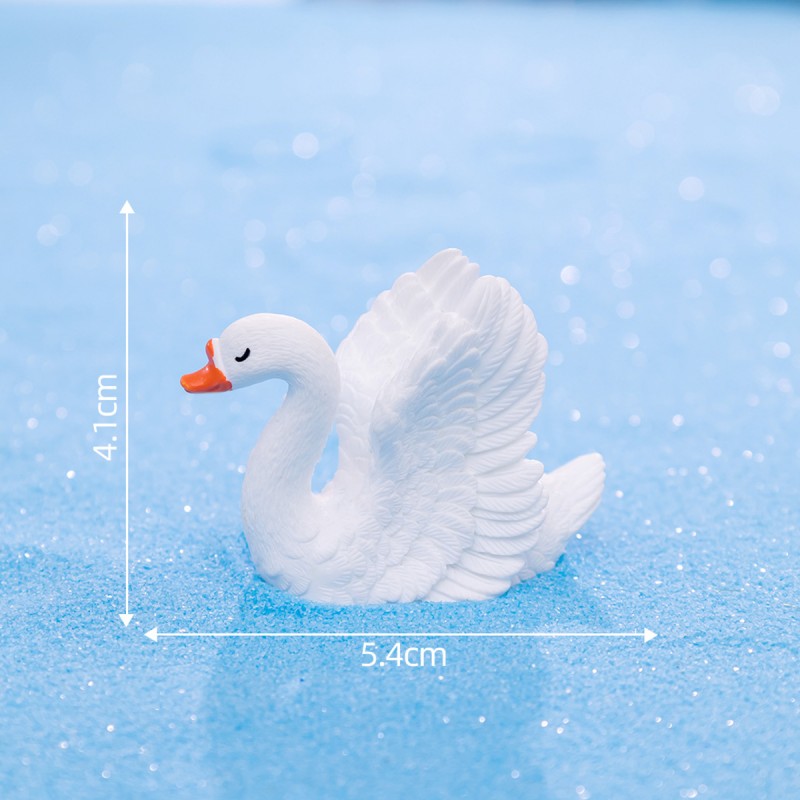 Figurine si Miniaturi Fairy Garden - Figurina lebada alba, miniatura ...