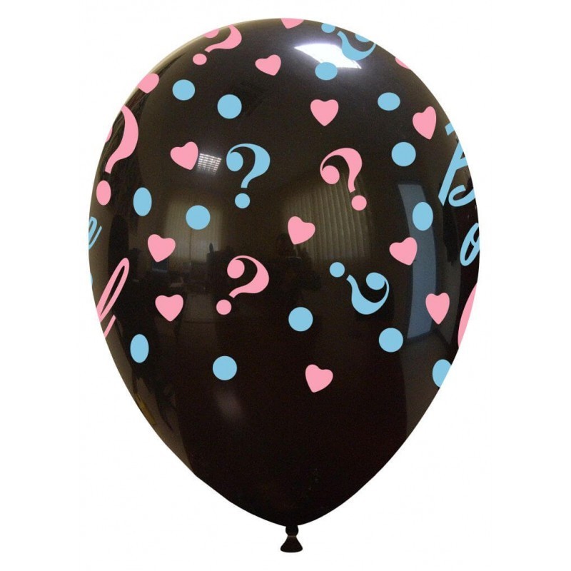 Sarbatori Anuale, Evenimente - Set 10 baloane Gender Reveal ? Negre 30cm